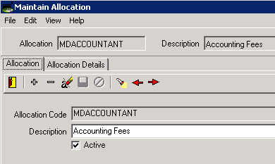 Setting Up Allocations
